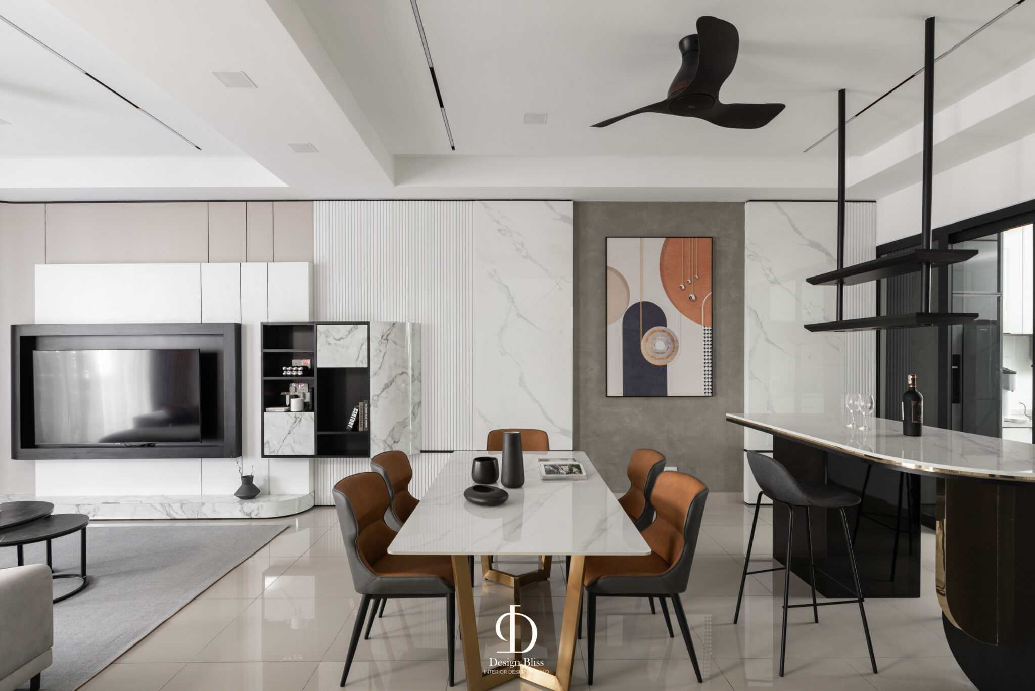 Modern Minimalist Interior Design for Double-Storey House: Minimalist ...